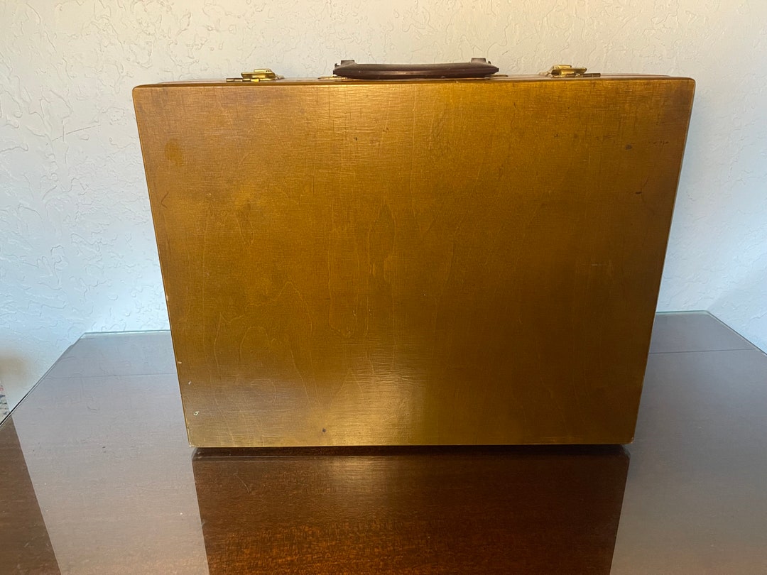 Wooden Art Painters Box Art Case Vintage 1974 1970s Artist Carrying ...