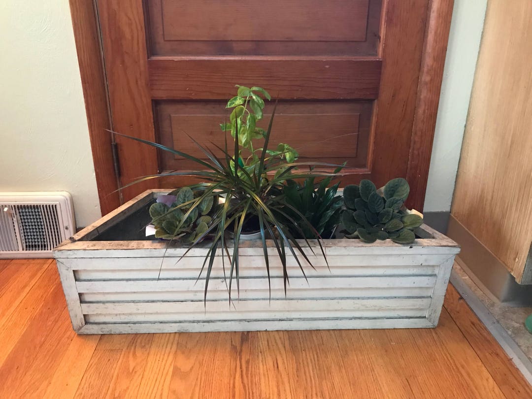 Rustic Wood Flower Planter Window Box Vintage Country Primitive Wood ...