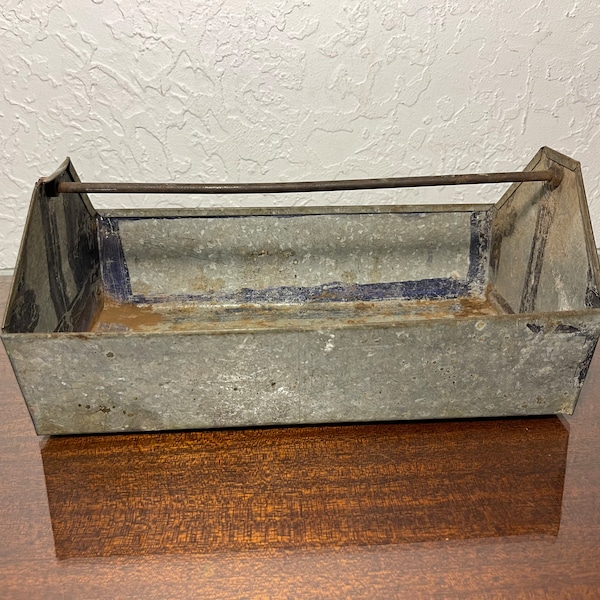 Galvanized Tool Box - Etsy