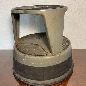 Vintage KIK Step Rolling Library Stoop Cramer Industries Gray Step ...