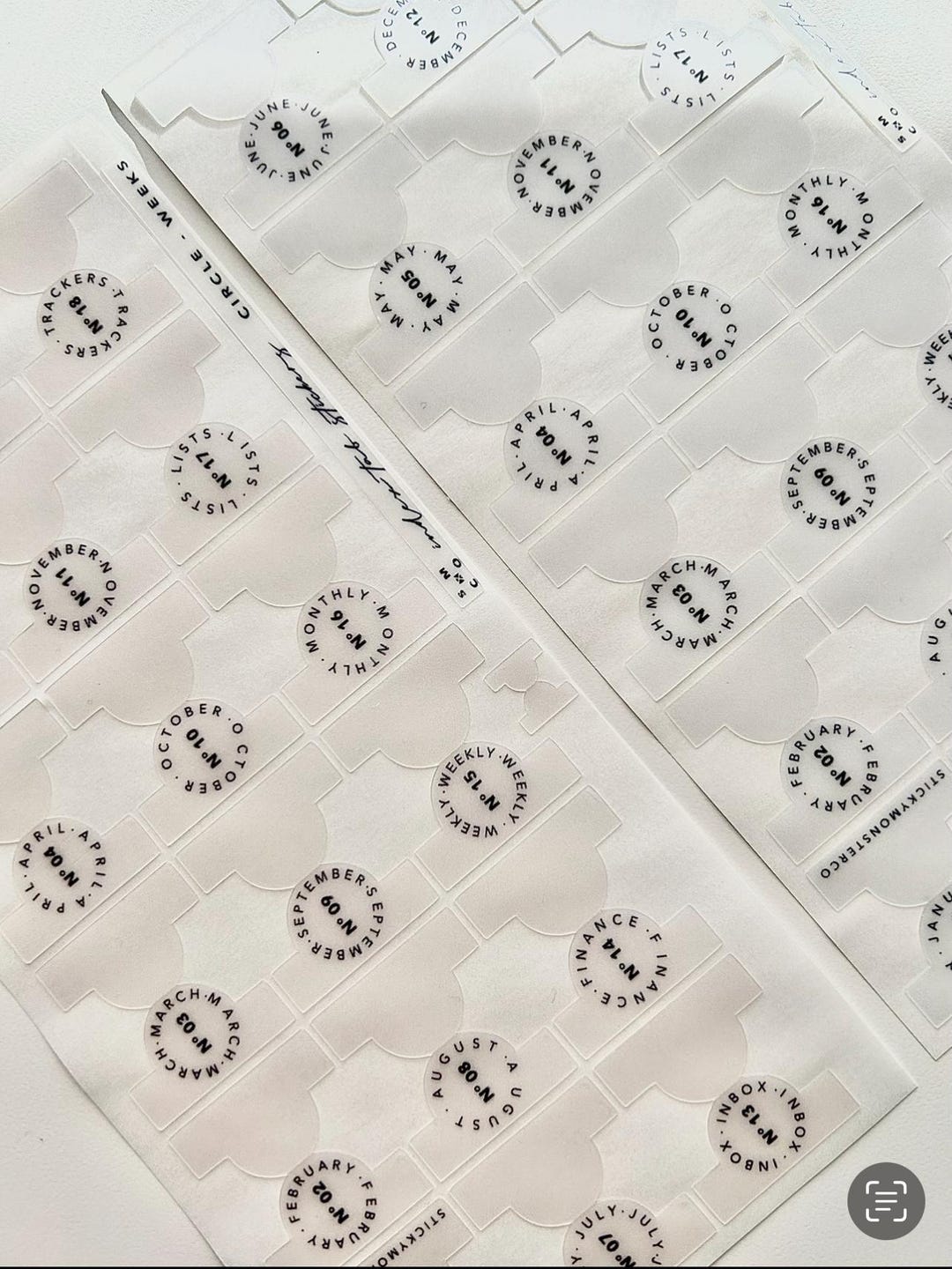 Circle Notebook Tabs - Easy + Durable Plastic - Etsy