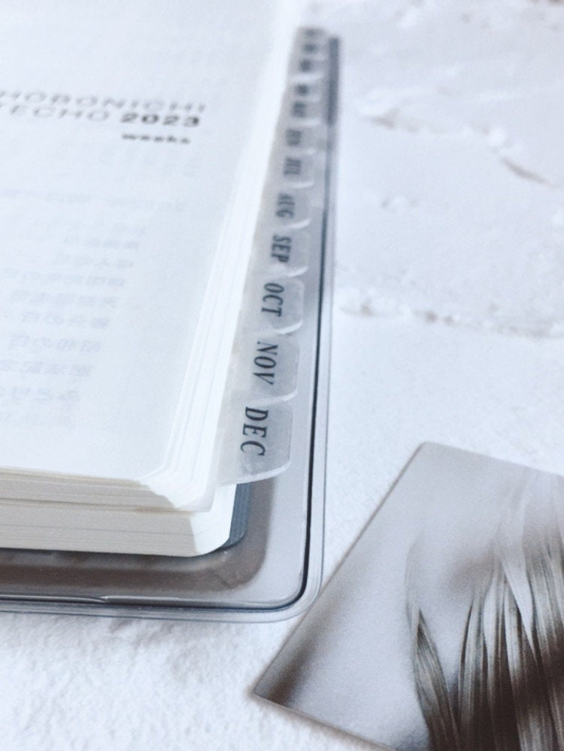 Easy Durable Plastic WEEKS Index Tabs Abbreviated Months - Etsy