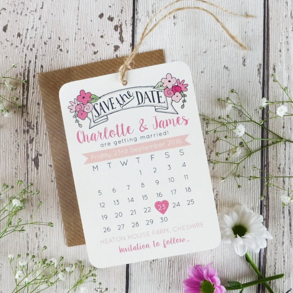 Save the Date Tags - Etsy UK