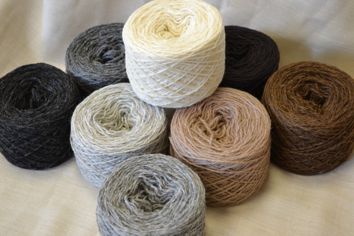 NATURAL Colors Collection 100% Quality PURE Lambswool Yarn | Etsy