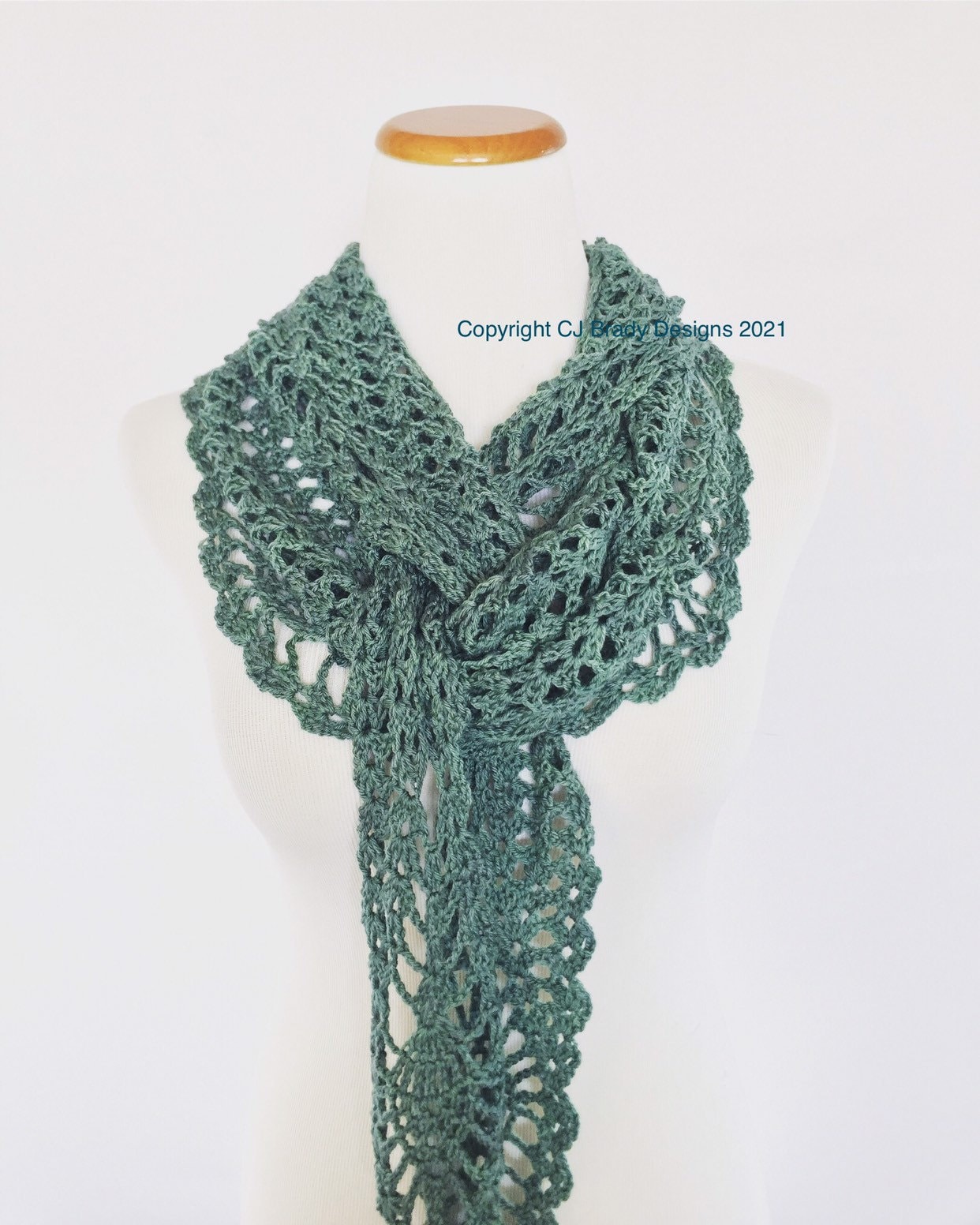 Crochet Pattern: Fresh Pineapple, Crochet Scarf, Crocheted, Crocheting ...