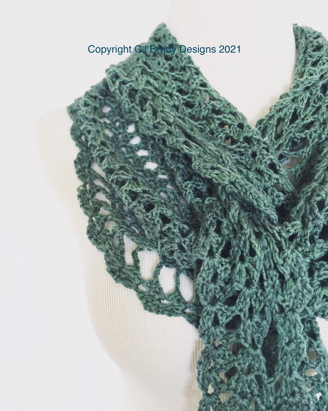 Crochet Pattern: Fresh Pineapple, Crochet Scarf, Crocheted, Crocheting ...