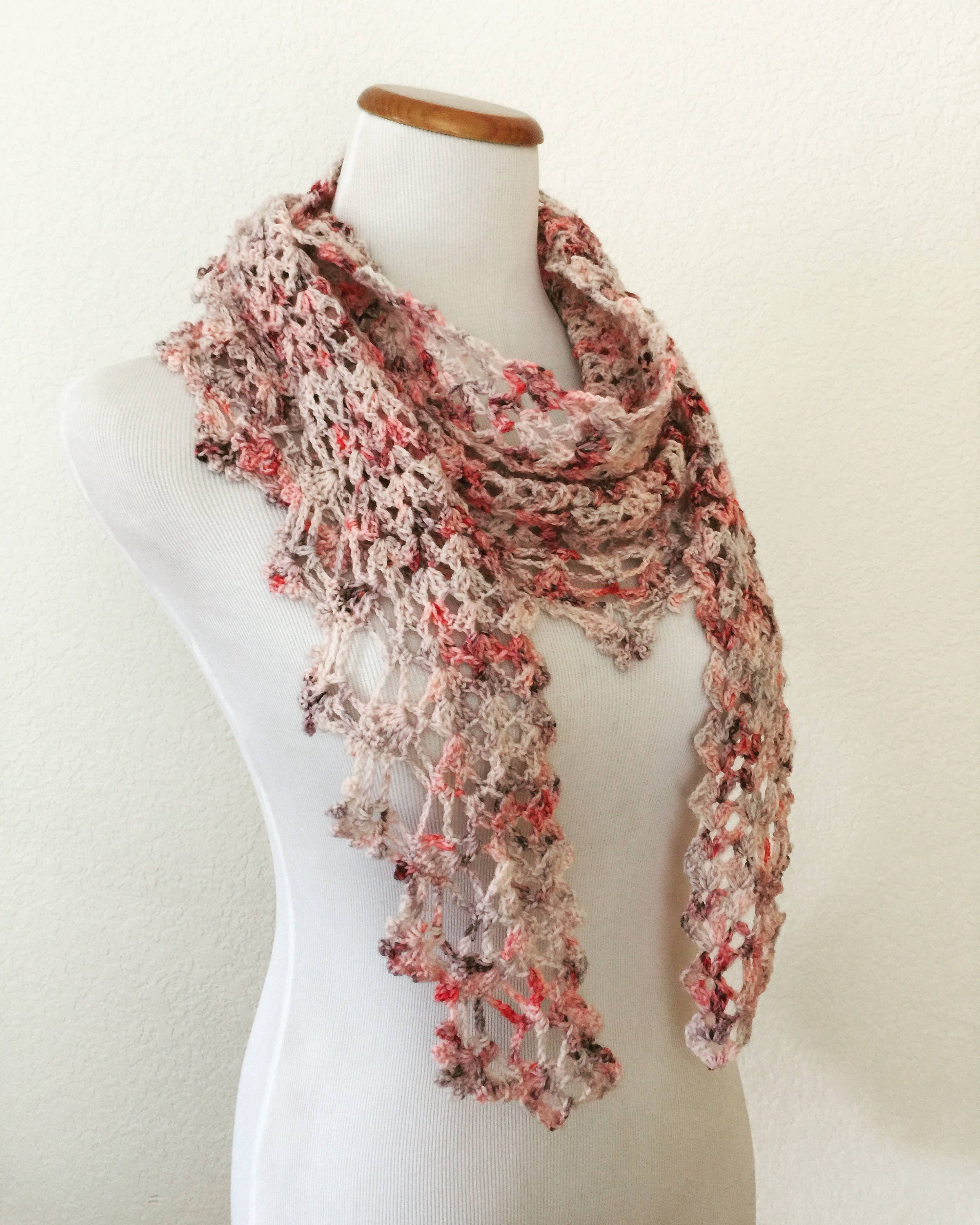 Crochet Pattern: Vintage Romance Scarf - Etsy