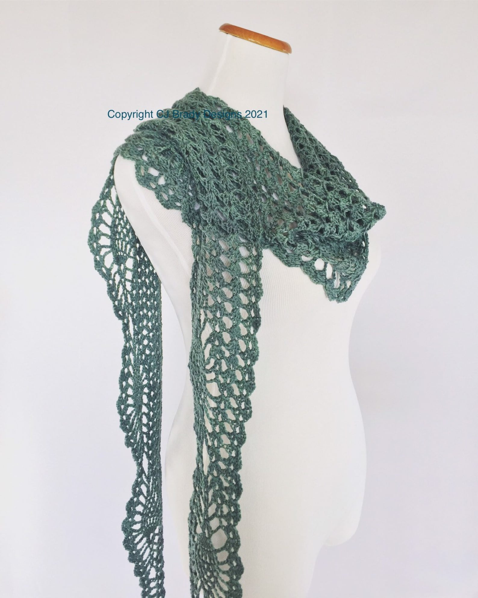 Crochet Pattern: Fresh Pineapple Crochet Scarf Crocheted | Etsy