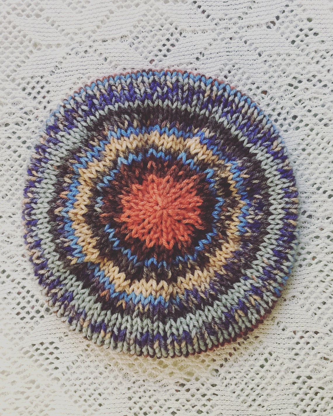 Knit Pattern: Easy Knit Print Hat - Etsy