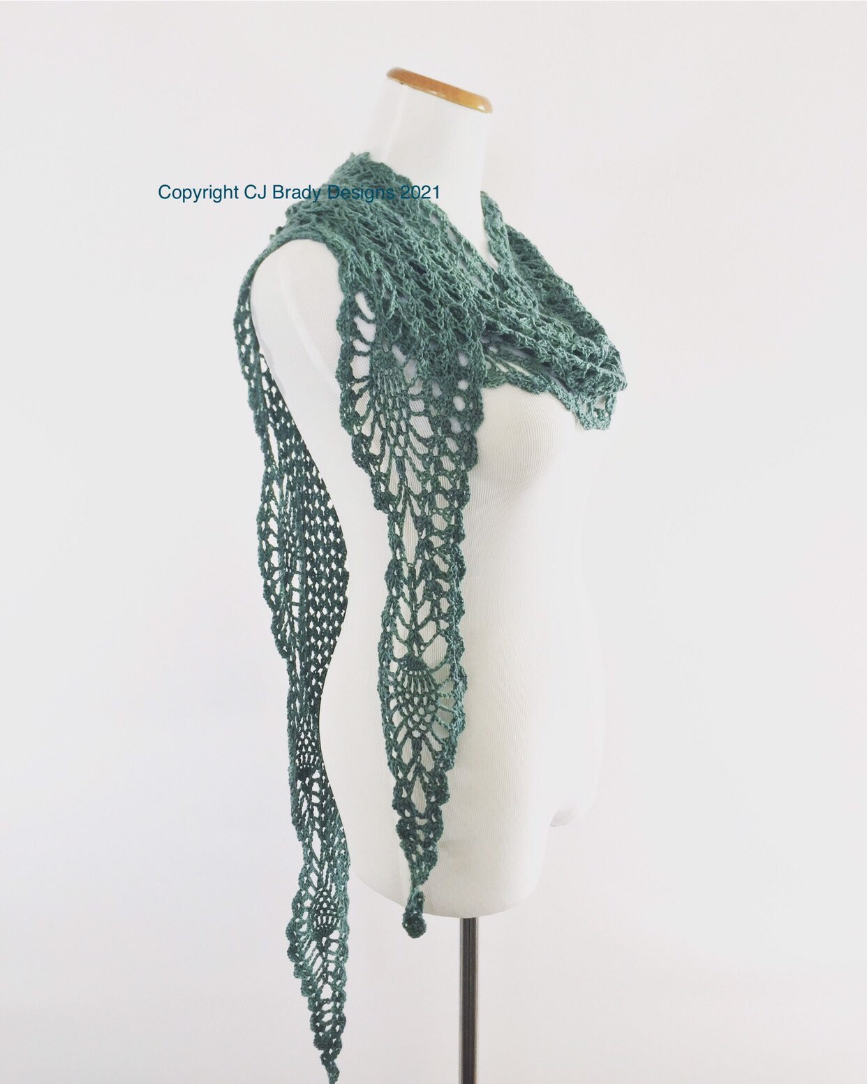 Crochet Pattern: Fresh Pineapple Crochet Scarf Crocheted | Etsy