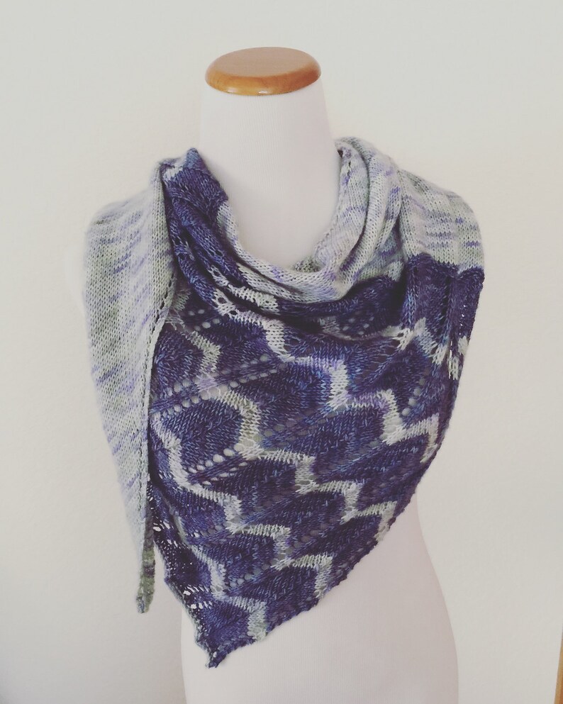 Knit Pattern: Waves of Change Shawl Scarf - Etsy