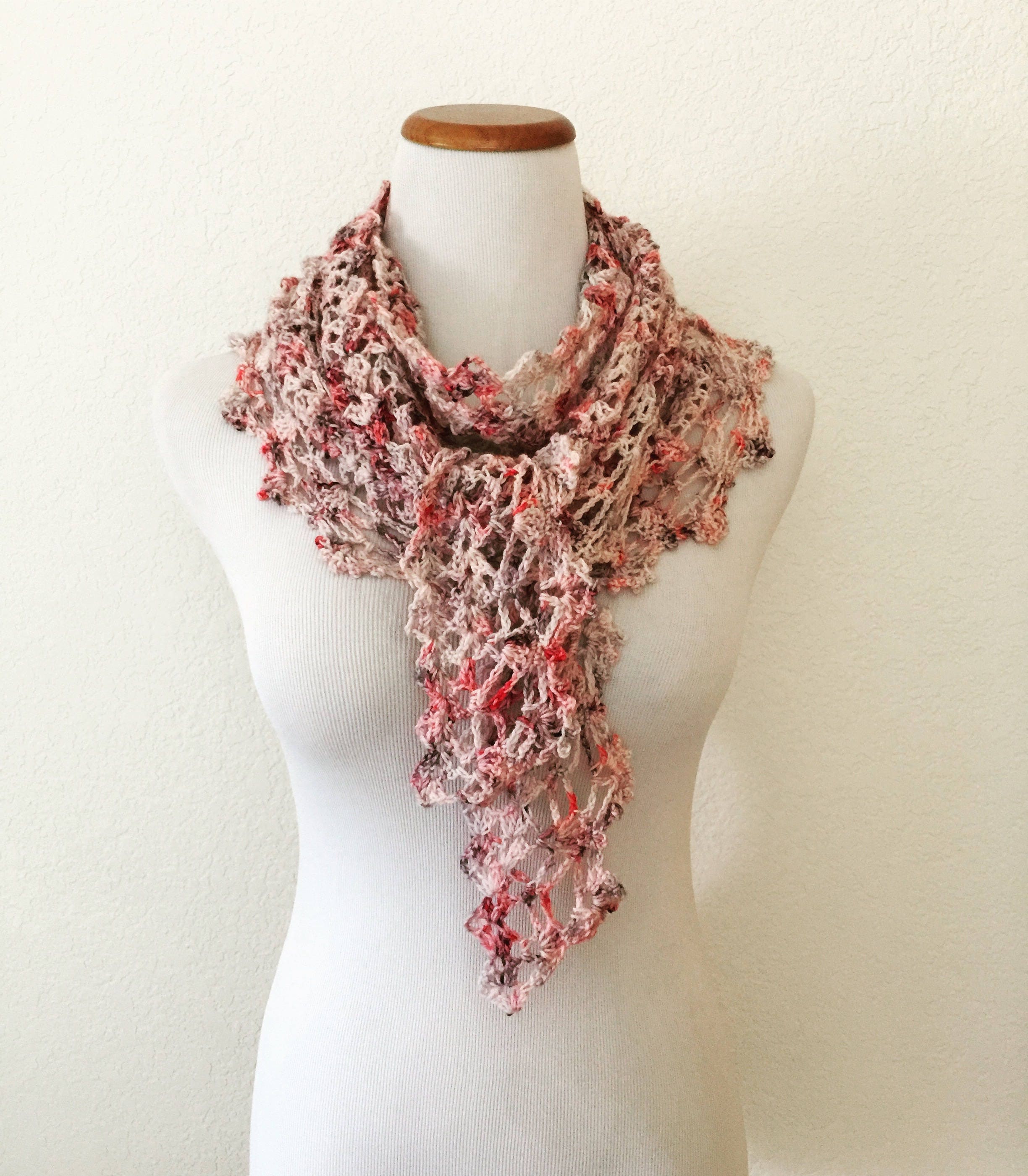 Crochet Pattern: Vintage Romance Scarf - Etsy