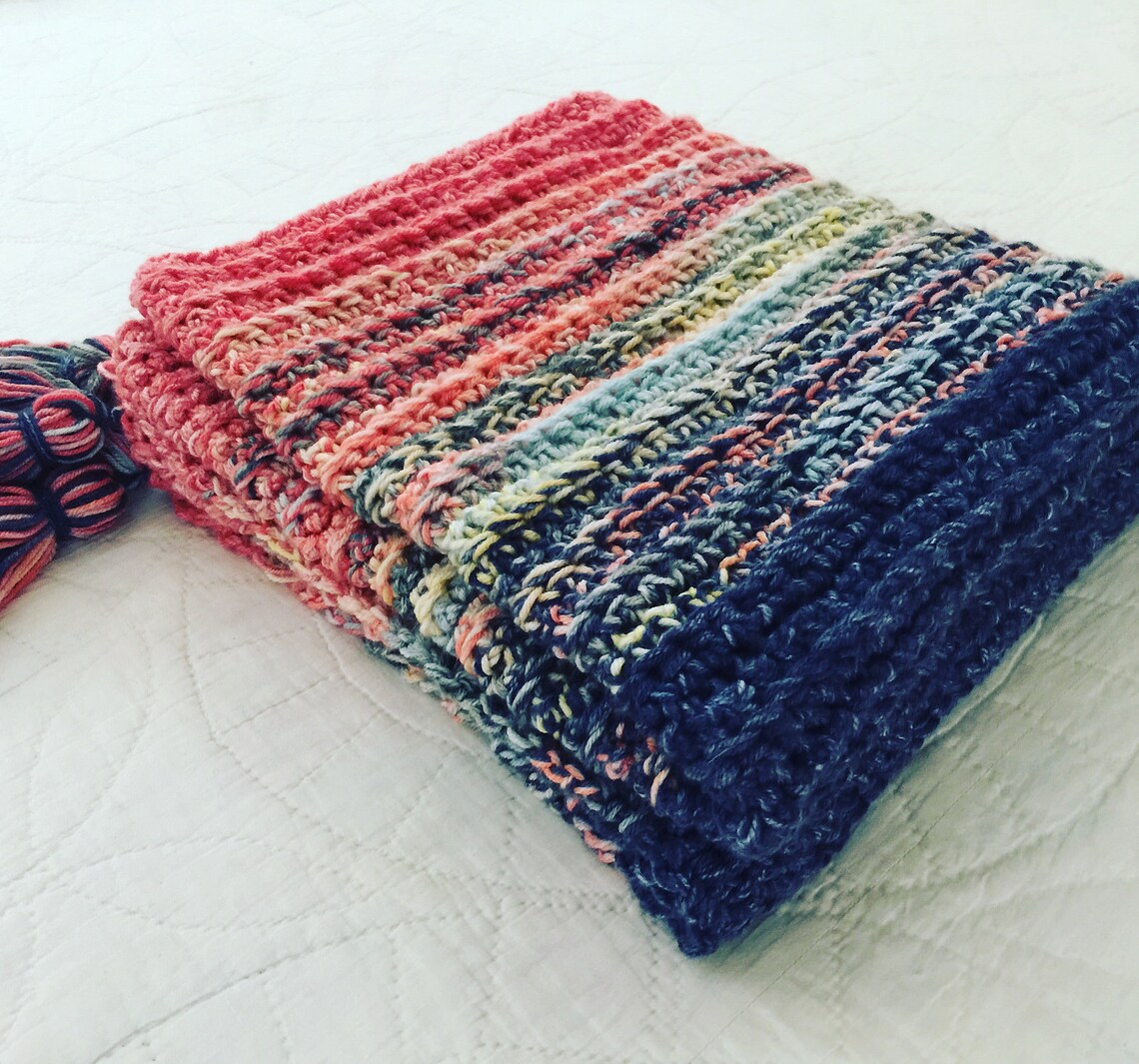 Crochet Pattern: Just Marl It Throw - Etsy