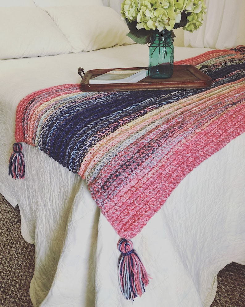 Crochet Pattern: Just Marl It Throw - Etsy