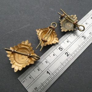 3 Vintage Order of the Bath British Military Pips Rank Indicators. Tria ...