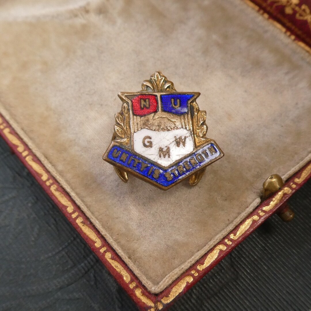 Vintage N U GMW Unity is Strength Button Badge, British Union - Etsy