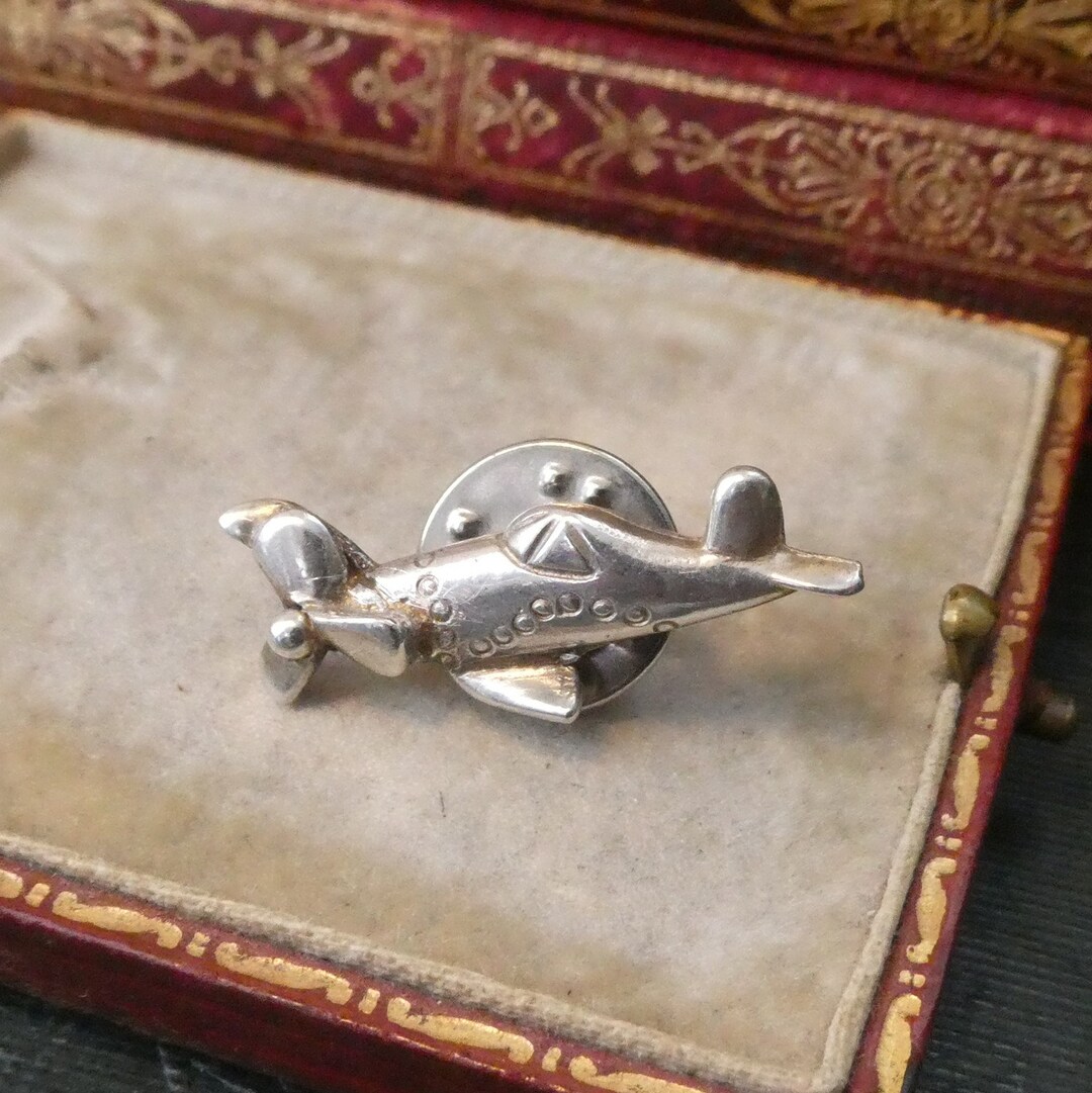 Vintage Spitfire Jet Badge, Rafa WWII Airplane Lapel Pin - Etsy
