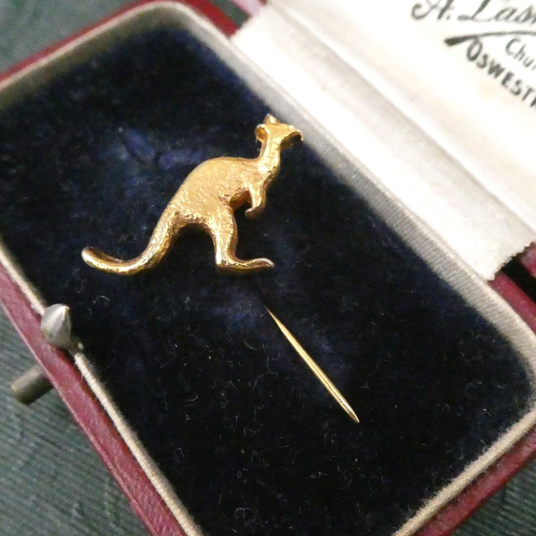 Vintage Kangaroo Stick Pin, Australian Tie Pin - Etsy
