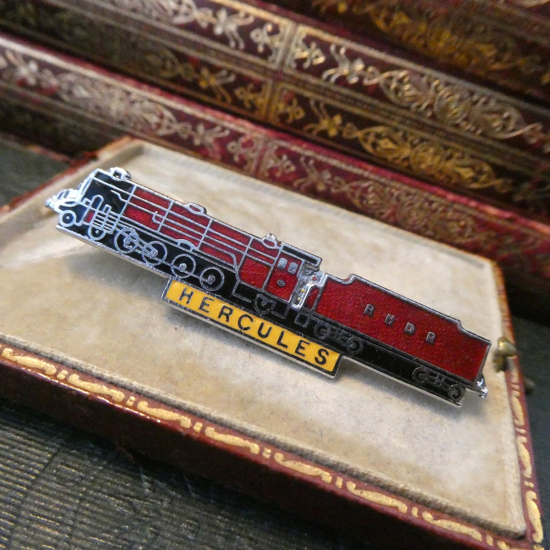 Vintage Hercules Locomotive Badge Brooch Pin British Railway Trains ...
