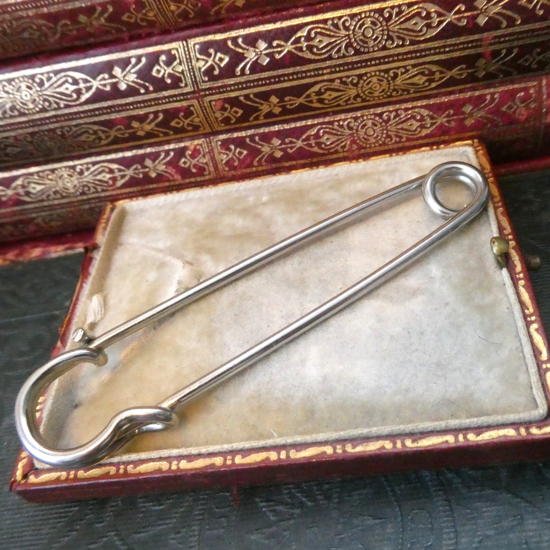 Large Vintage Safety Pin Strong Kilt Shawl Pin Brooch - Etsy