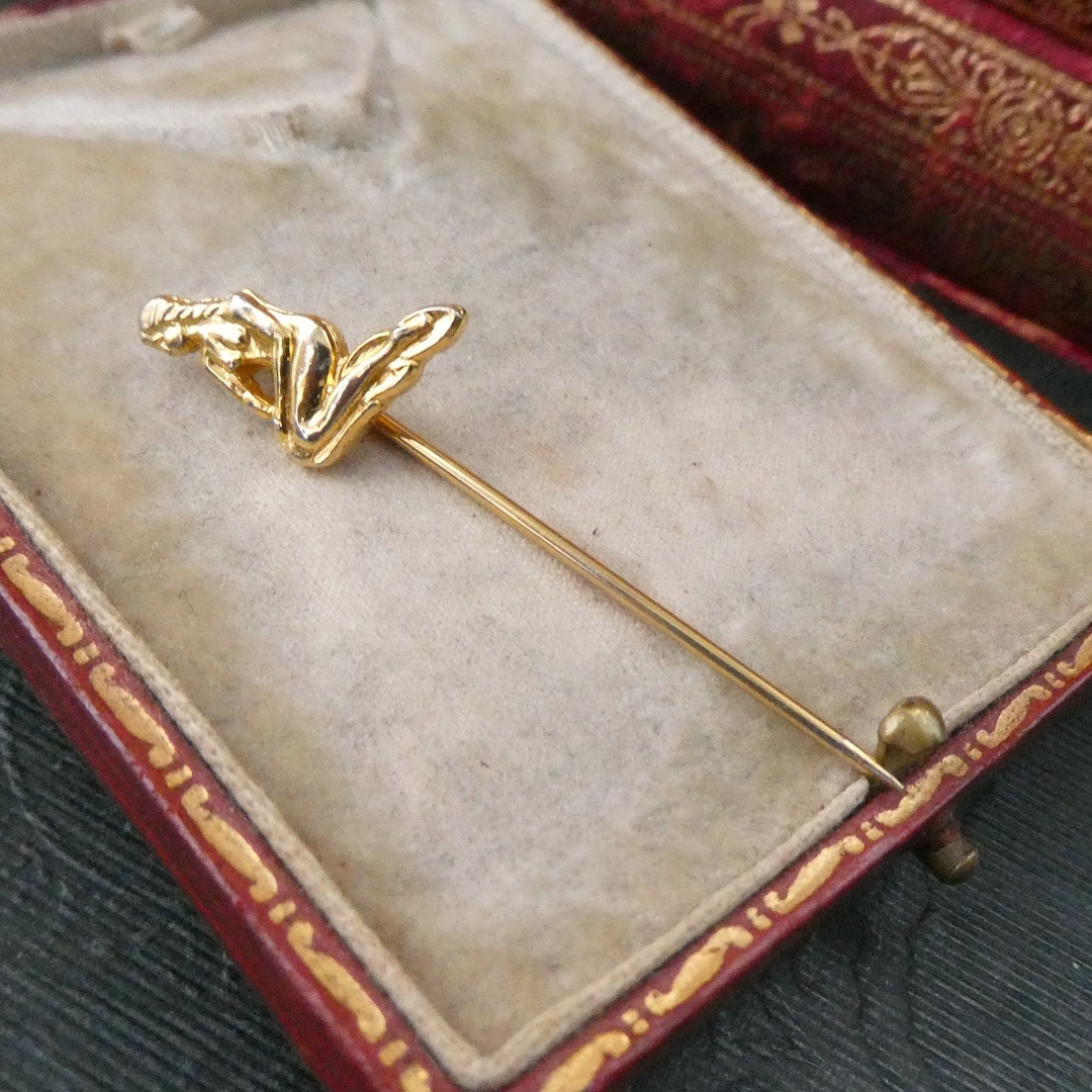 Vintage Little Mermaid Stick Pin, Copenhagen Emblem Tie Pin - Etsy