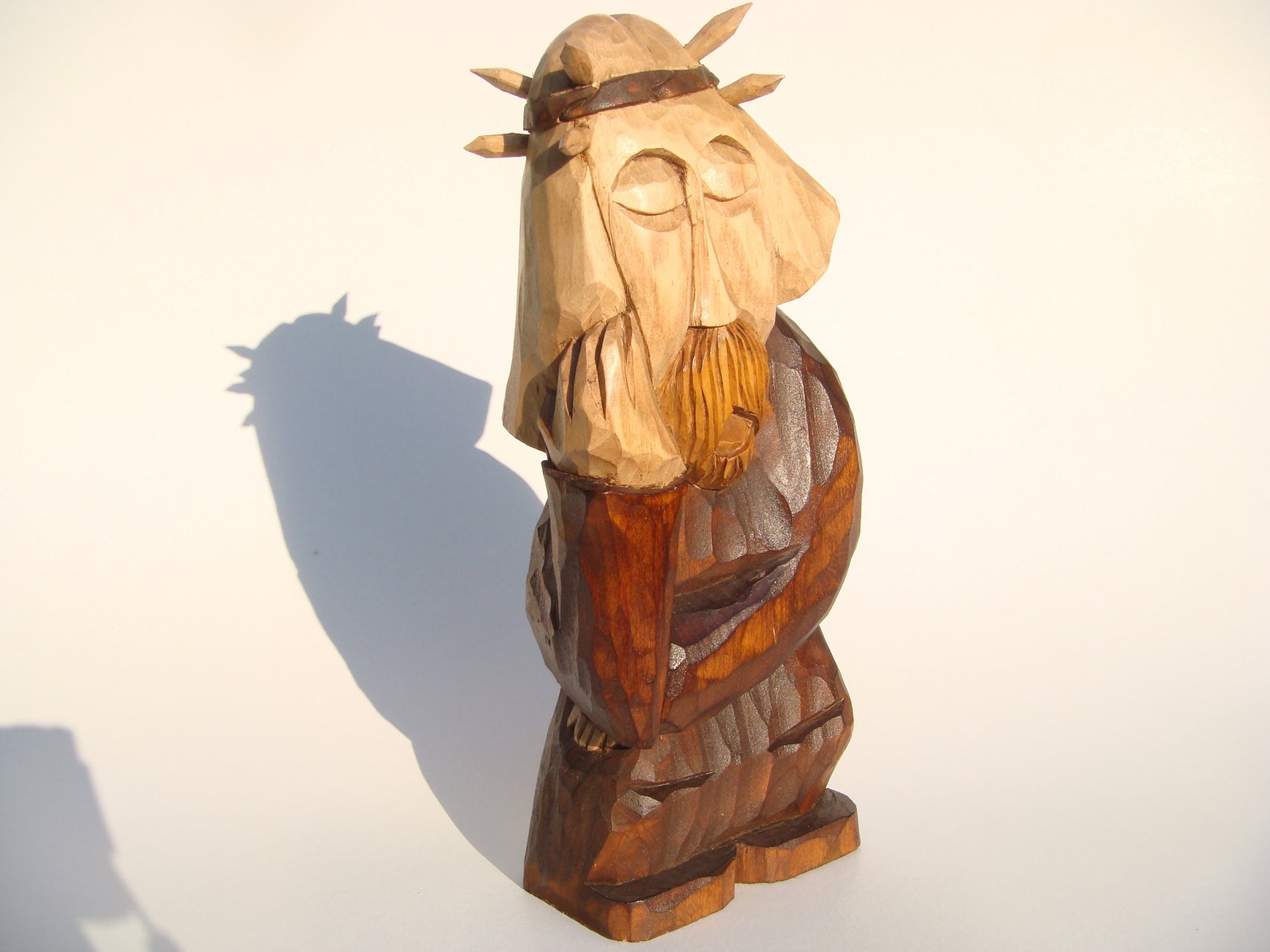 PENSIVE JESUS CHRIST Handcrafted Wooden Sculpture - Etsy