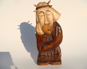 PENSIVE JESUS CHRIST Handcrafted Wooden Sculpture | Etsy