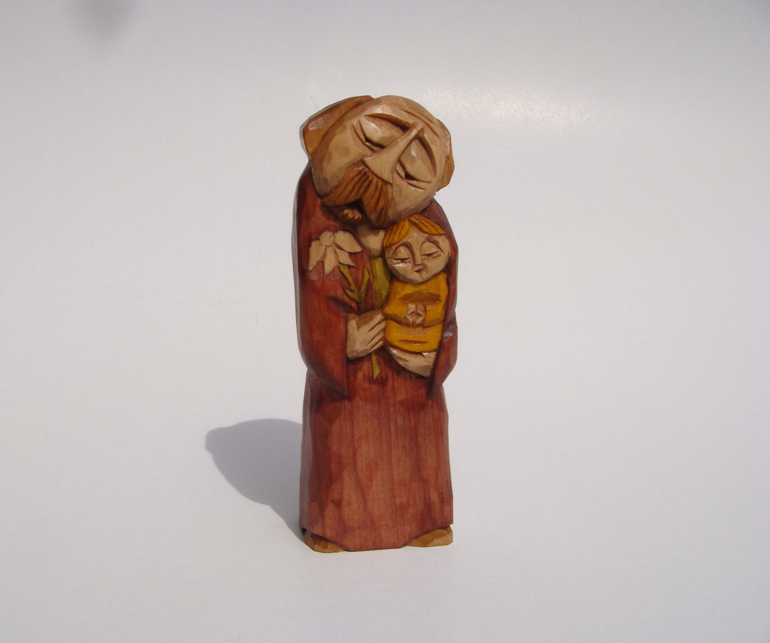 SAINT JOSEPH With the Baby Jesus, Handcrafted Wooden Sculpture - Etsy