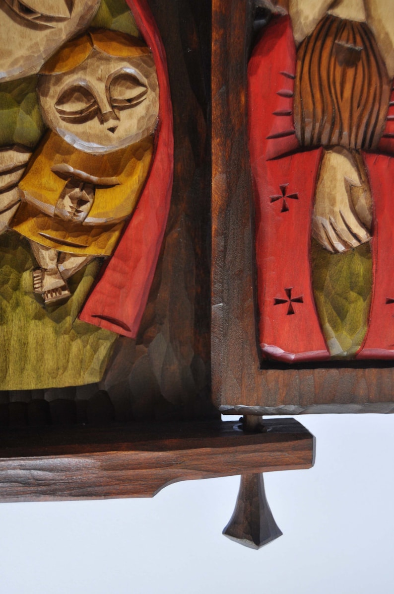TRIPTYCH Carved Sculpture - Etsy