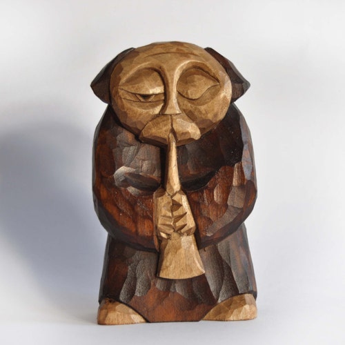 TUBA PLAYER Handcrafted Wooden Sculpture - Etsy