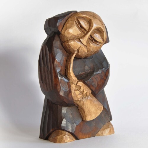 TUBA PLAYER Handcrafted Wooden Sculpture - Etsy