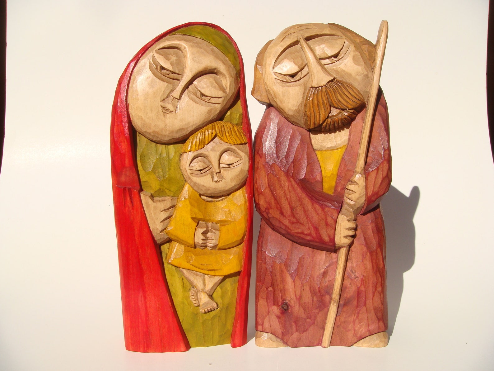 HOLY FAMILY virgin Maryjesus and St.joseph Handcrafted - Etsy