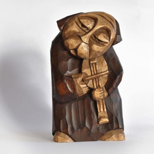 TUBA PLAYER Handcrafted Wooden Sculpture - Etsy