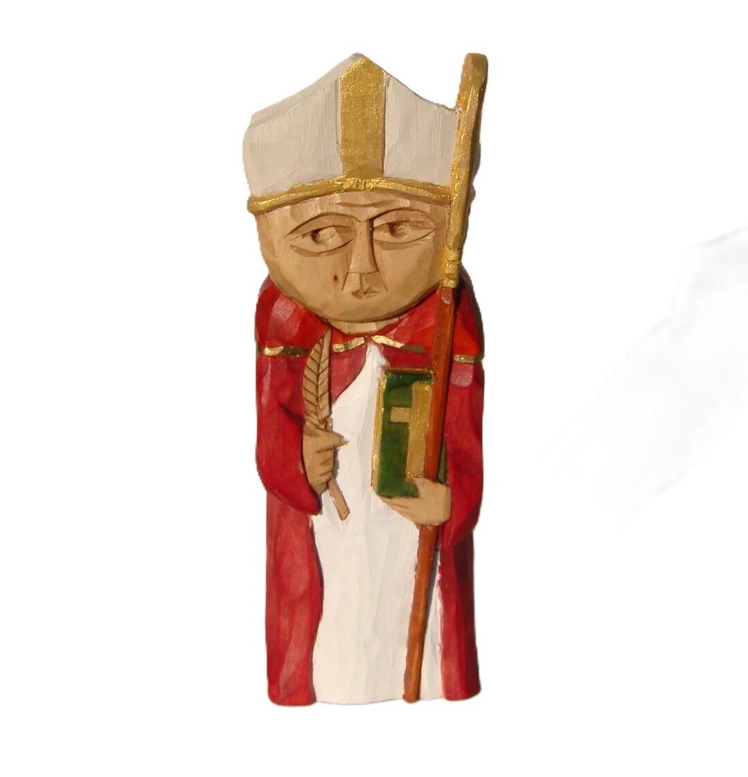 St. Brynolf Algotsson of Skara (brynolfus), Bishop - Handcrafted Wooden ...