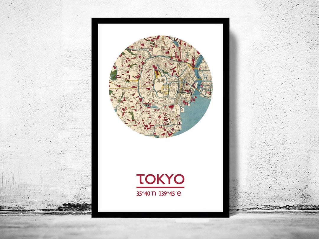 TOKYO City Poster, Travel Poster, Living Room Wall Art Decor, City ...