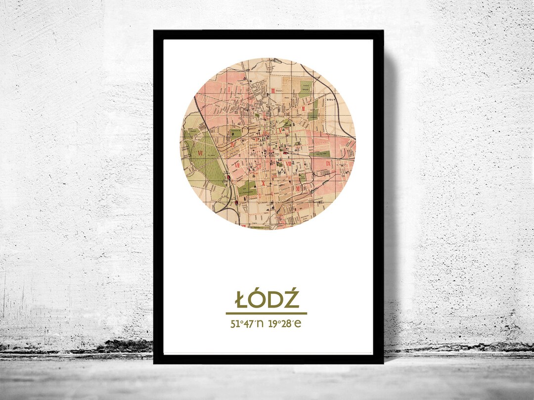 POZNAN City Map Poster Print, Travel Prints, Housewarming Gift, Gifts ...