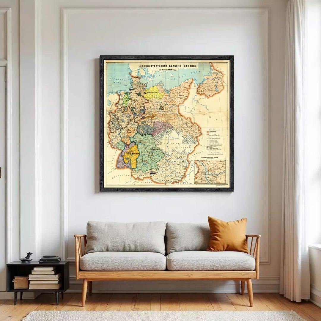 Occupied Germany WWII Map: Cold War Era Soviet Military Positions ...