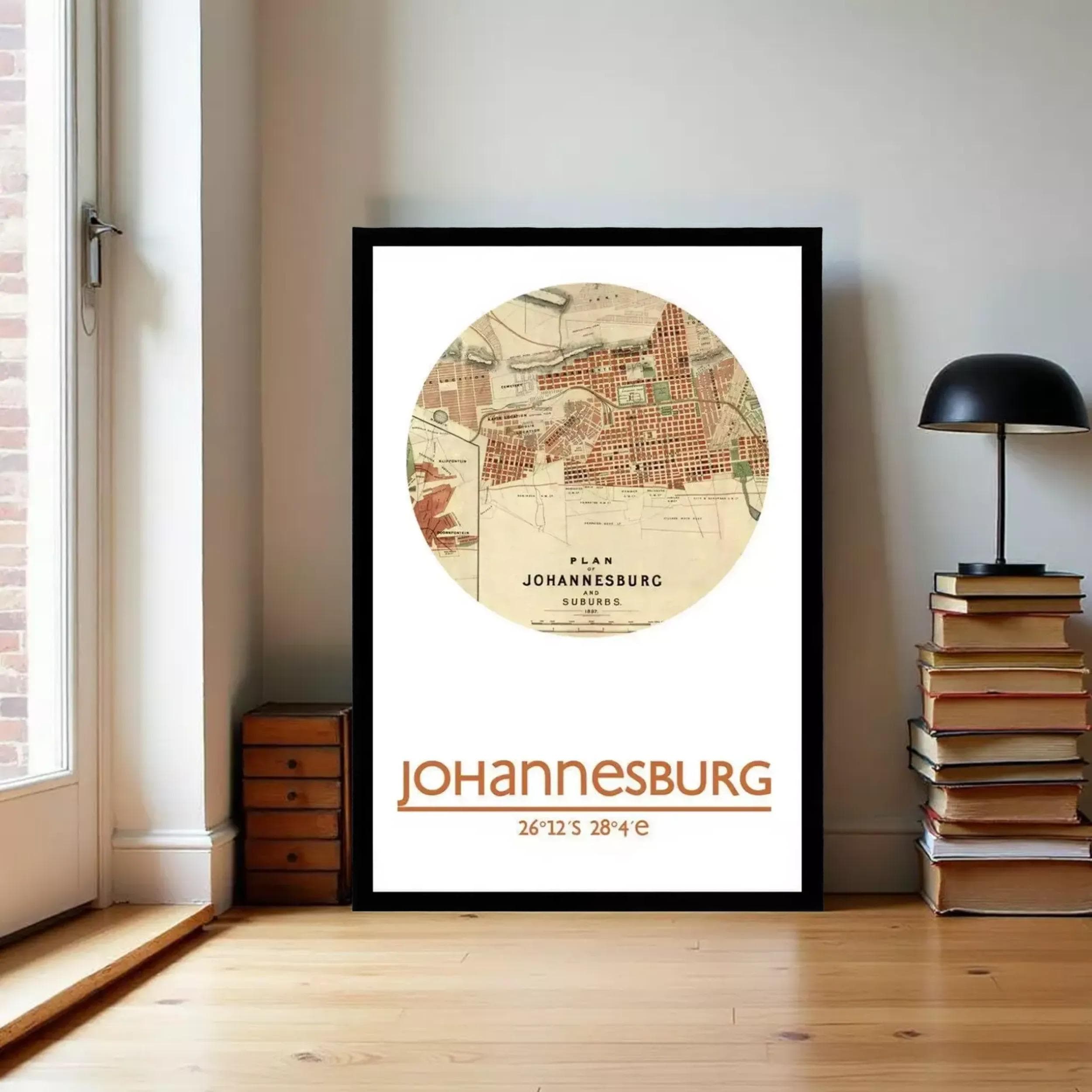 Pôster da cidade de Joanesburgo, pôster de viagem para parede - Etsy Portugal