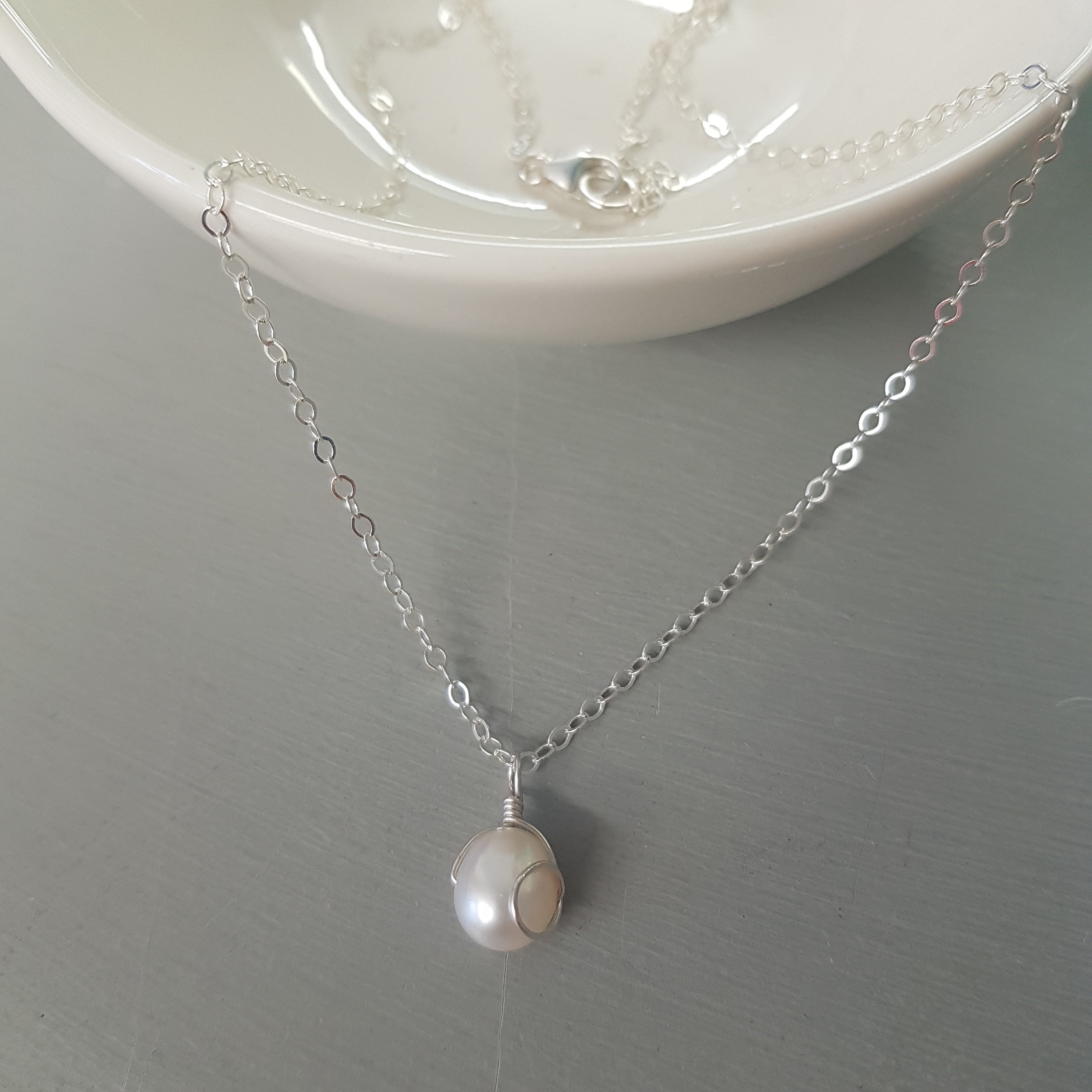 White Baroque Freshwater Pearl Jewellery Set Sterling Silver White Baroque Freshwater Pearl Jewellery Set Sterling Silver