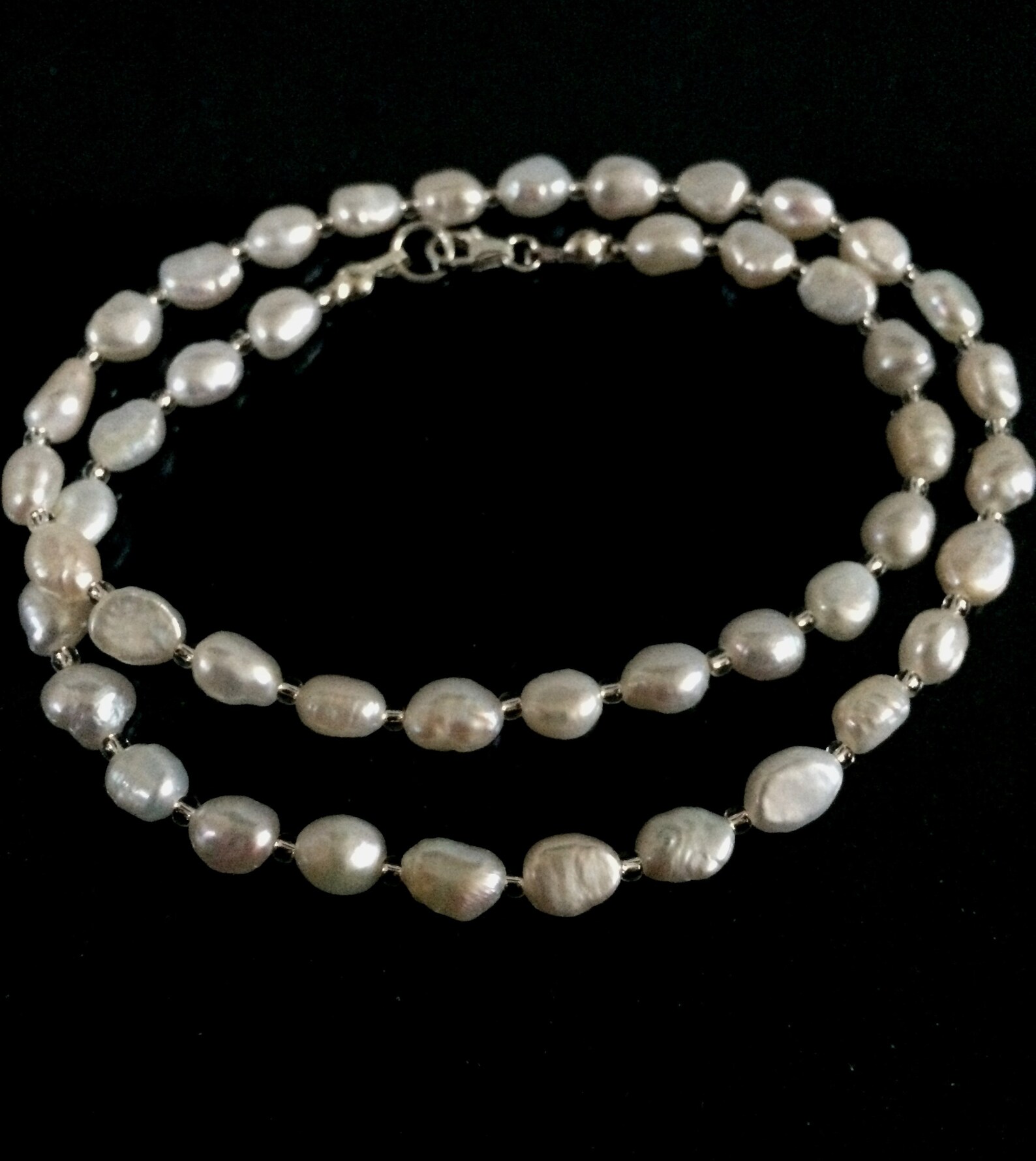 Baroque Freshwater Pearl Necklace Choker 18k Gold Fill Simple Etsy