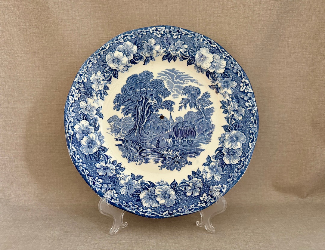 ENOCH WEDGWOOD "woodland" Dinner Size Plate W Hole Ready for Handle ...