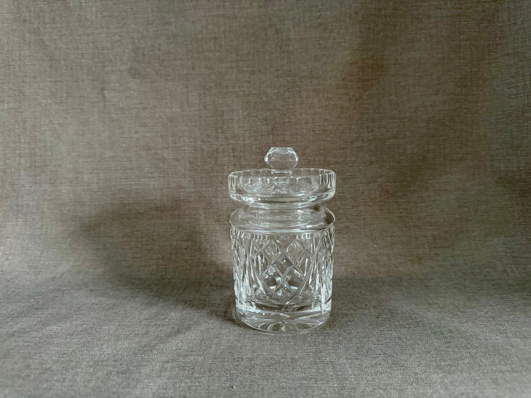 Waterford Crystal Honey Jar: Irish Cut Glass Jam Pot With Lid - Etsy