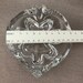 DAUM French CRYSTAL Spade Leaf Candy or Nut Bowl Dish Heavy Clear Glass ...
