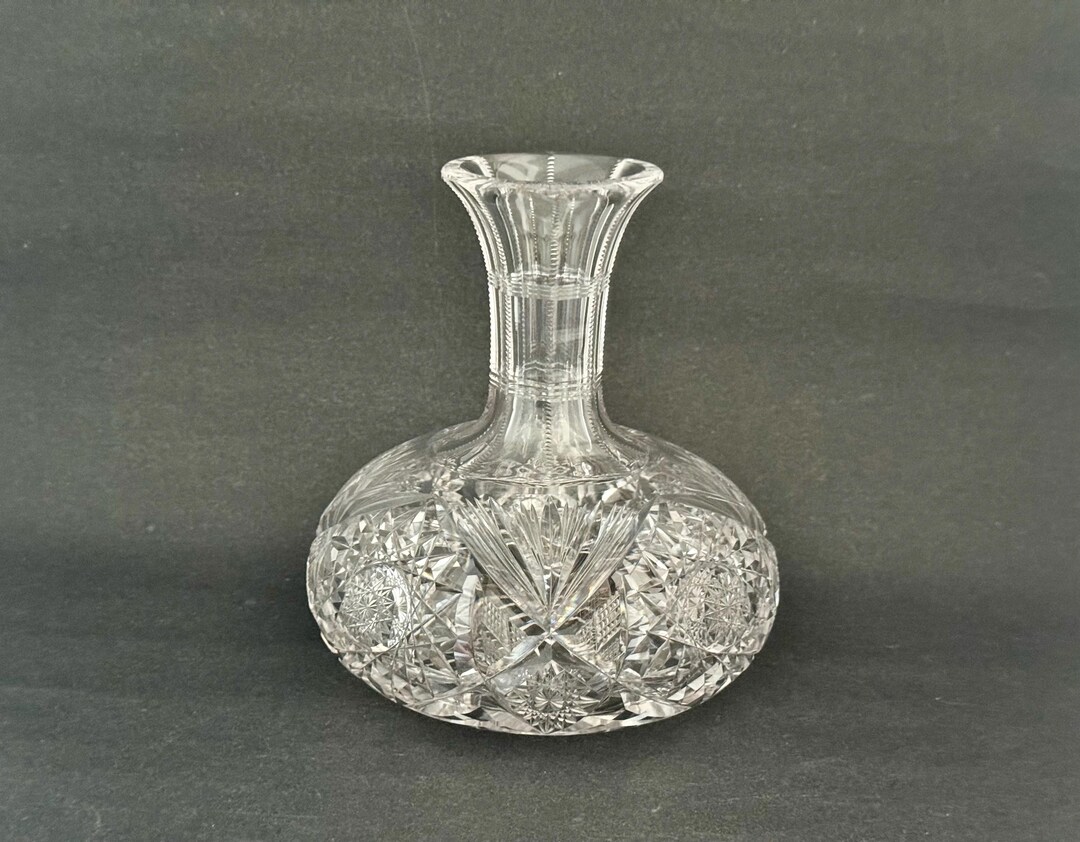 ABP Ship's Decanter: American Brilliant Cut Crystal Glass, Hobstar ...
