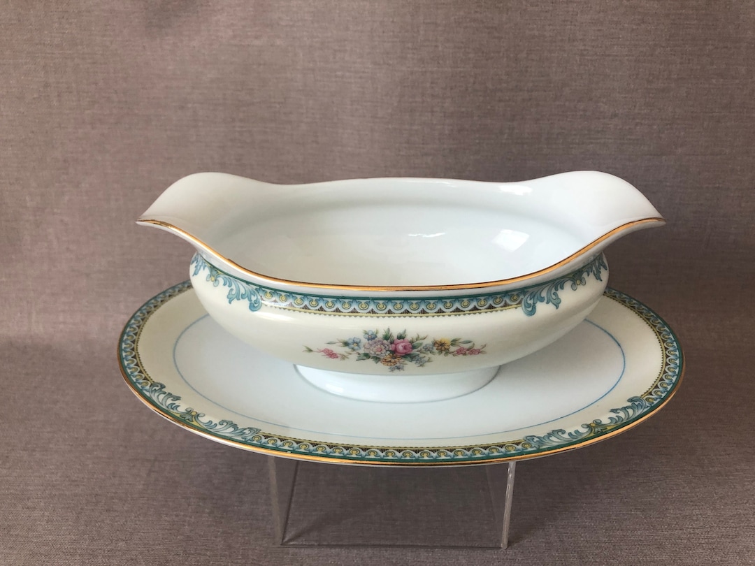 1930s NORITAKE Avon China GRAVY BOAT Serving Piece Morimura M Mark ...