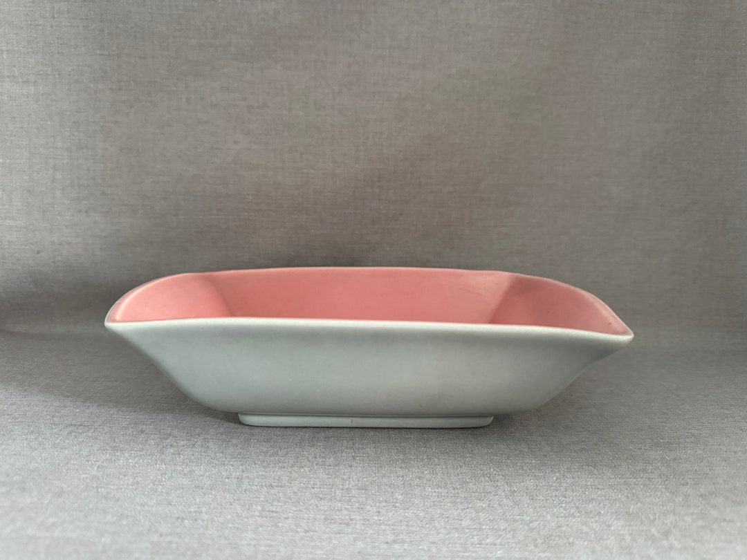 Red Wing Zephyr Pink & Gray Bowl: Mid-century Modern Planter B 1393 - Etsy