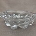 DAUM French CRYSTAL Spade Leaf Candy or Nut Bowl Dish Heavy Clear Glass ...