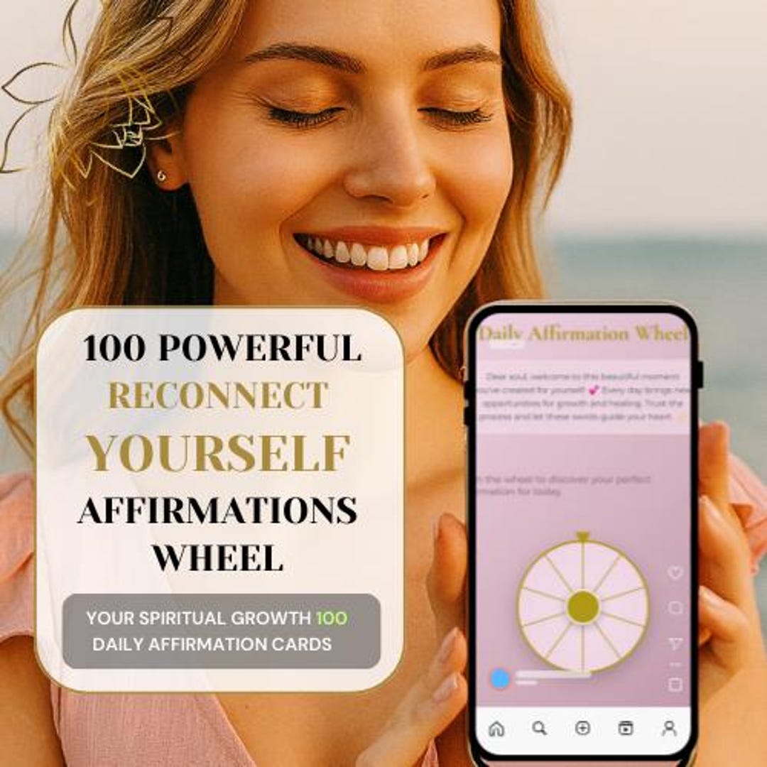 Daily Affirmation Wheel: Interactive Self-love & Healing (digital ...