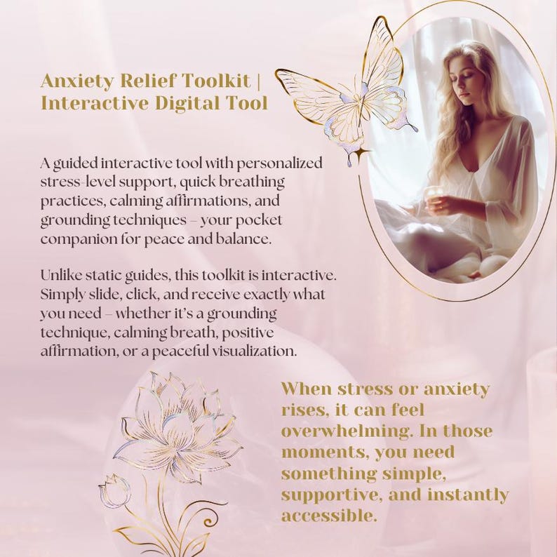 Interactive Anxiety Relief Toolkit: Guided Breathing, Affirmations (digital Guided Tool) - Etsy