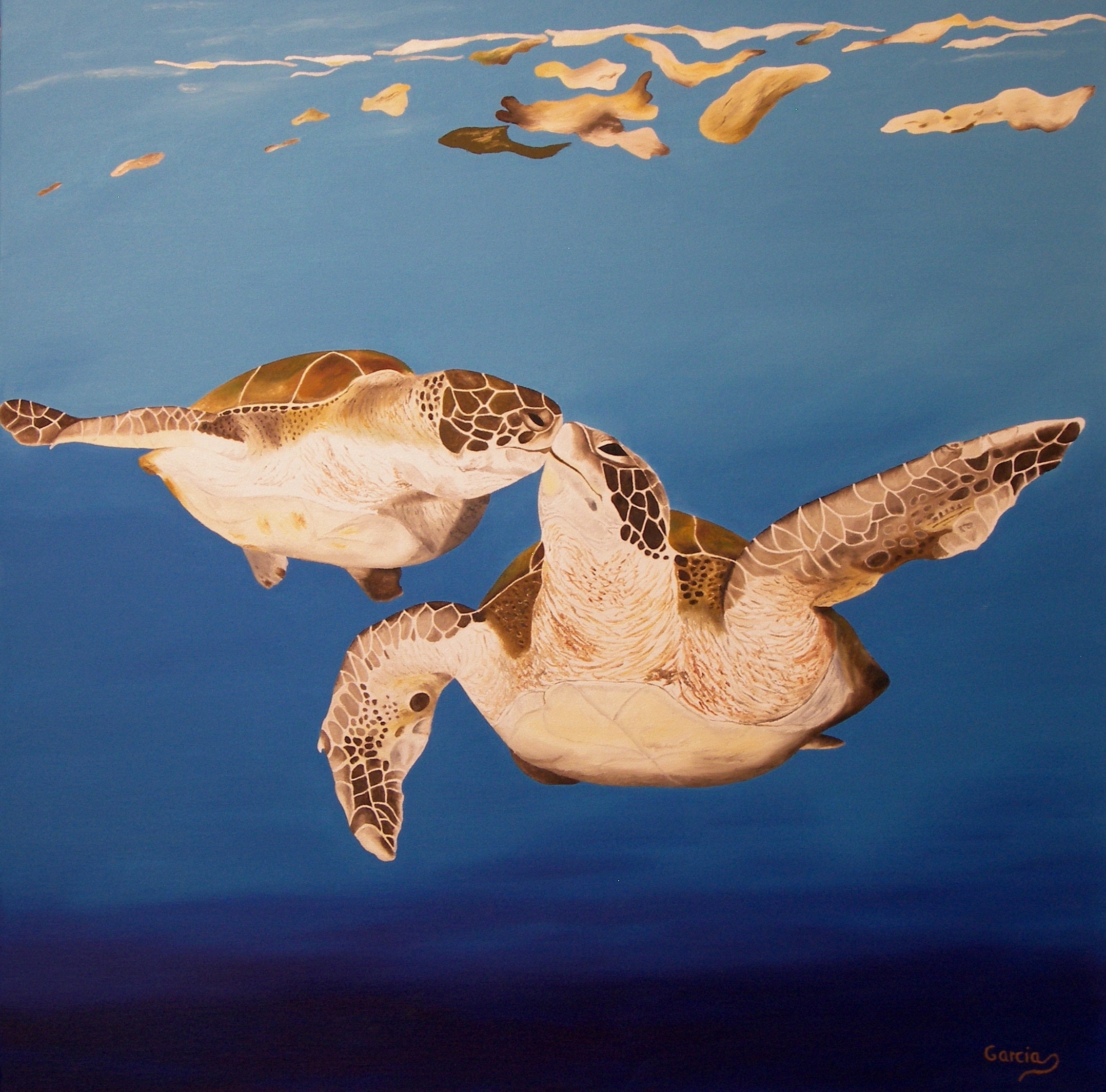 Turtle Oil Painting, Sea Turtle, Funny Look, duuuude 20 X 24 - Etsy